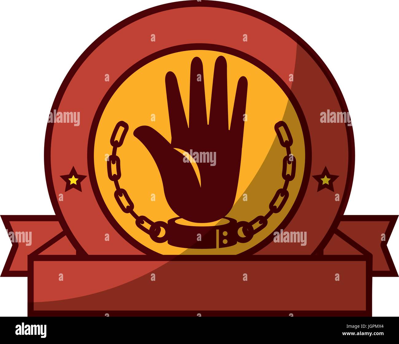 Chain of slavery Stock Vector Image & Art - Alamy