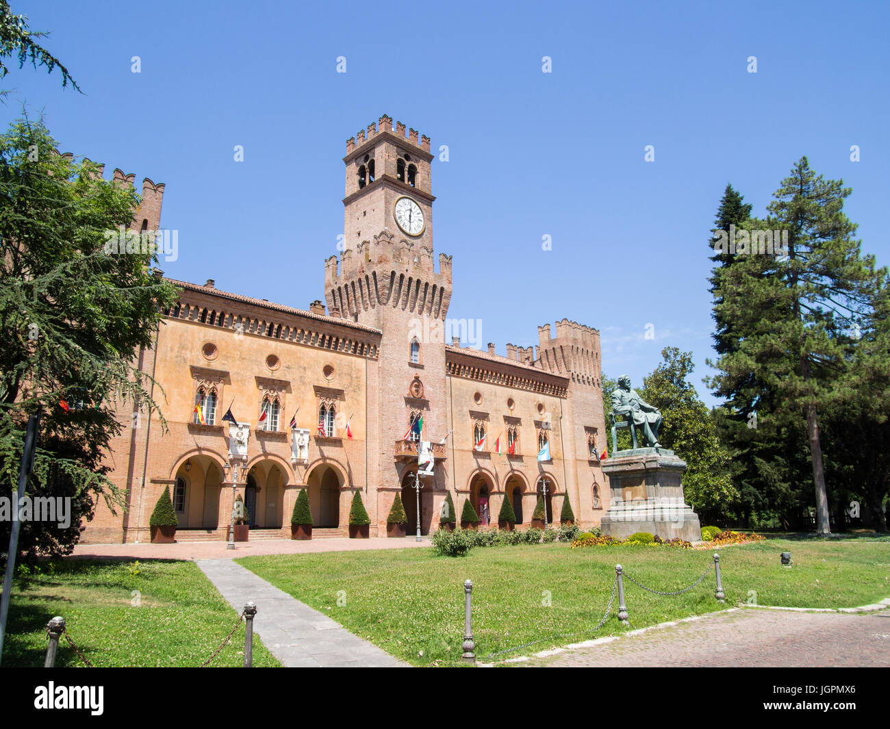 Busseto, Parma, Italy hometown of music composer Giuseppe Verdi Stock ...