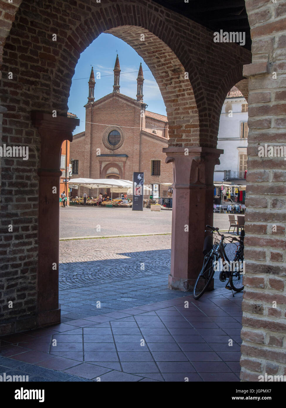 Busseto, Parma, Italy hometown of music composer Giuseppe Verdi Stock ...