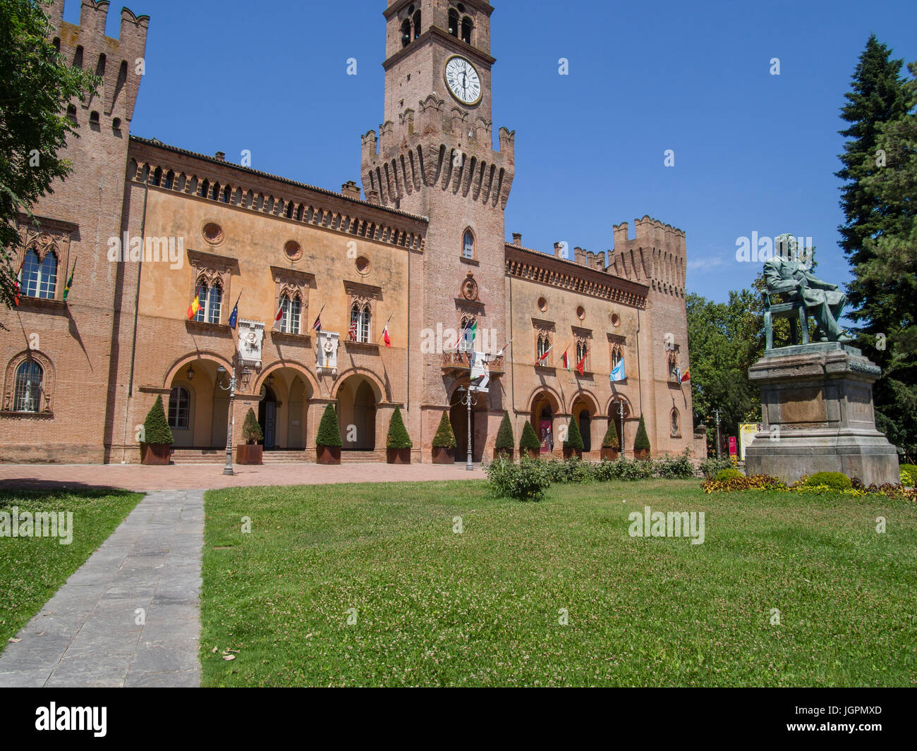 Busseto, Parma, Italy hometown of music composer Giuseppe Verdi Stock ...