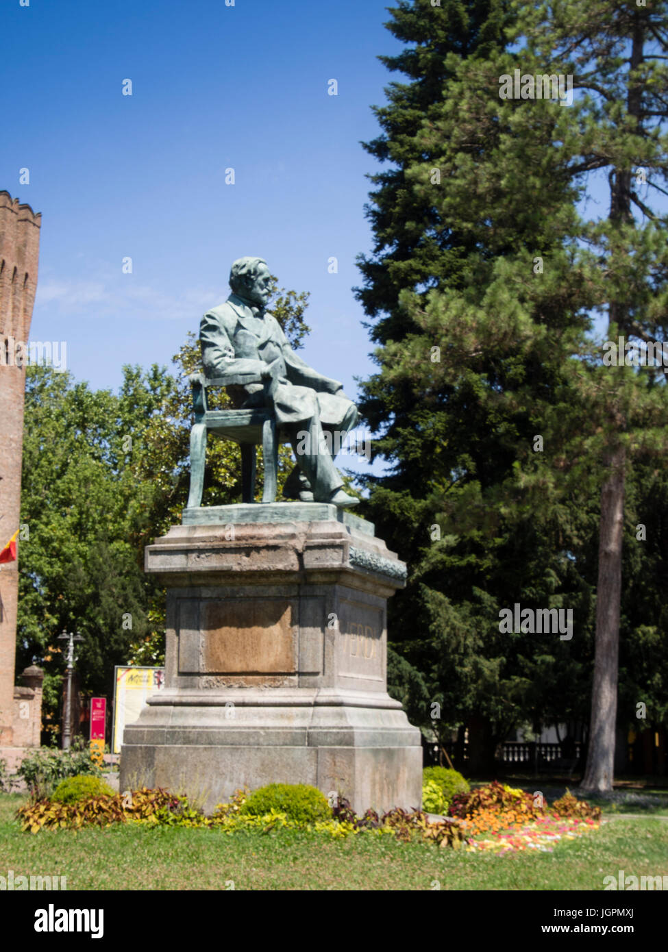 Busseto, Parma, Italy hometown of music composer Giuseppe Verdi Stock ...