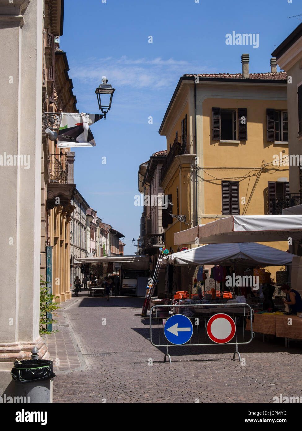 Busseto, Parma, Italy hometown of music composer Giuseppe Verdi Stock ...