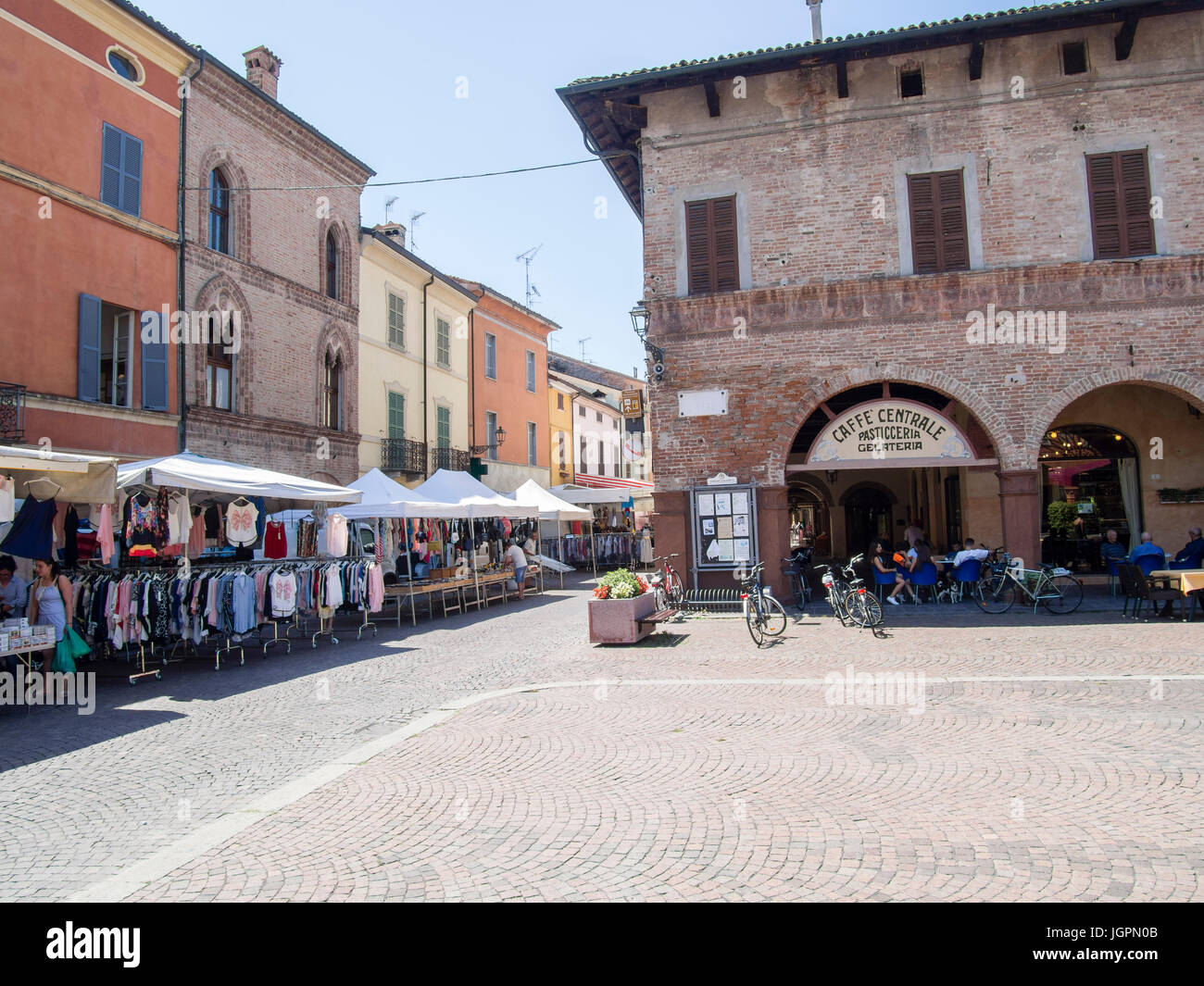 Busseto, Parma, Italy hometown of music composer Giuseppe Verdi Stock ...