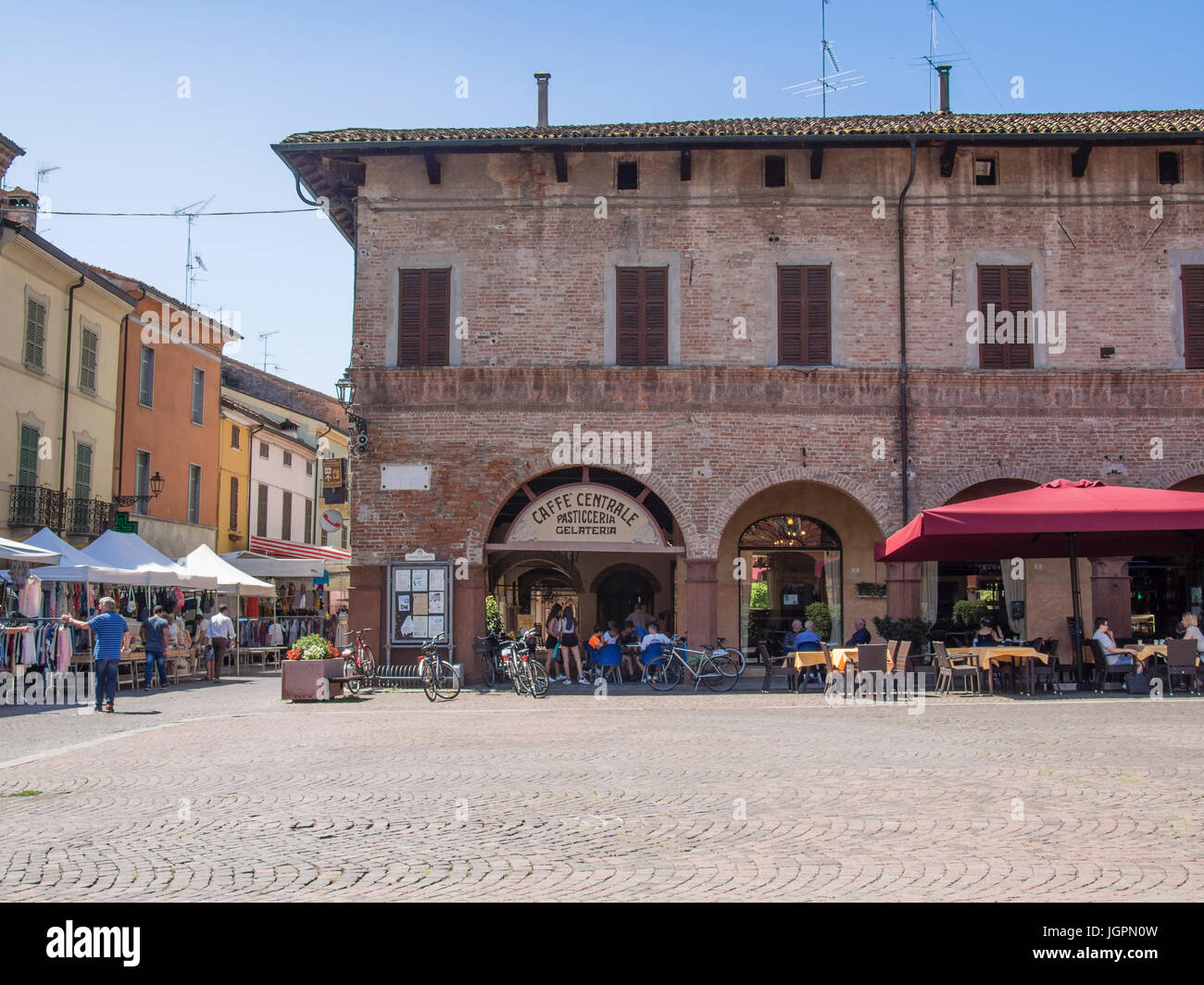 Busseto, Parma, Italy hometown of music composer Giuseppe Verdi Stock ...
