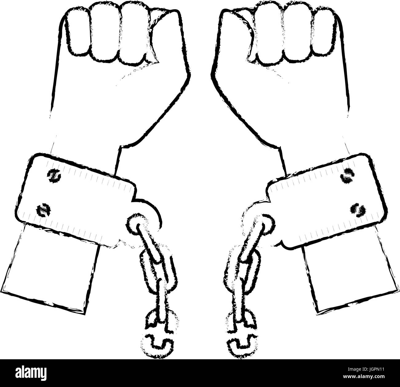 Chain of slavery Stock Vector Image & Art - Alamy