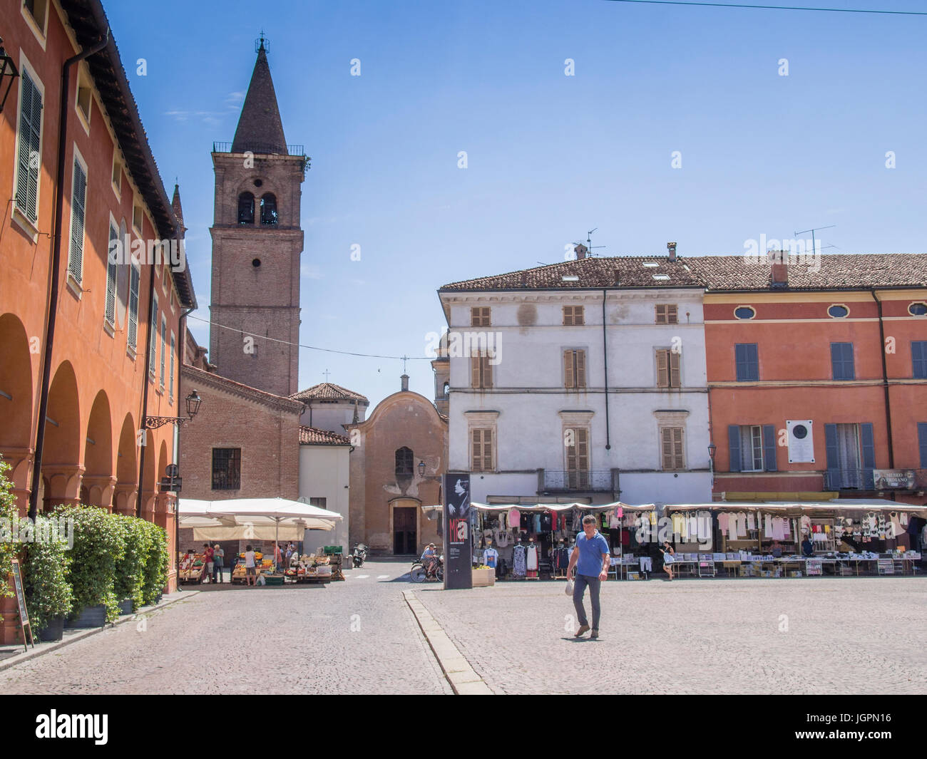 Busseto, Parma, Italy hometown of music composer Giuseppe Verdi Stock ...