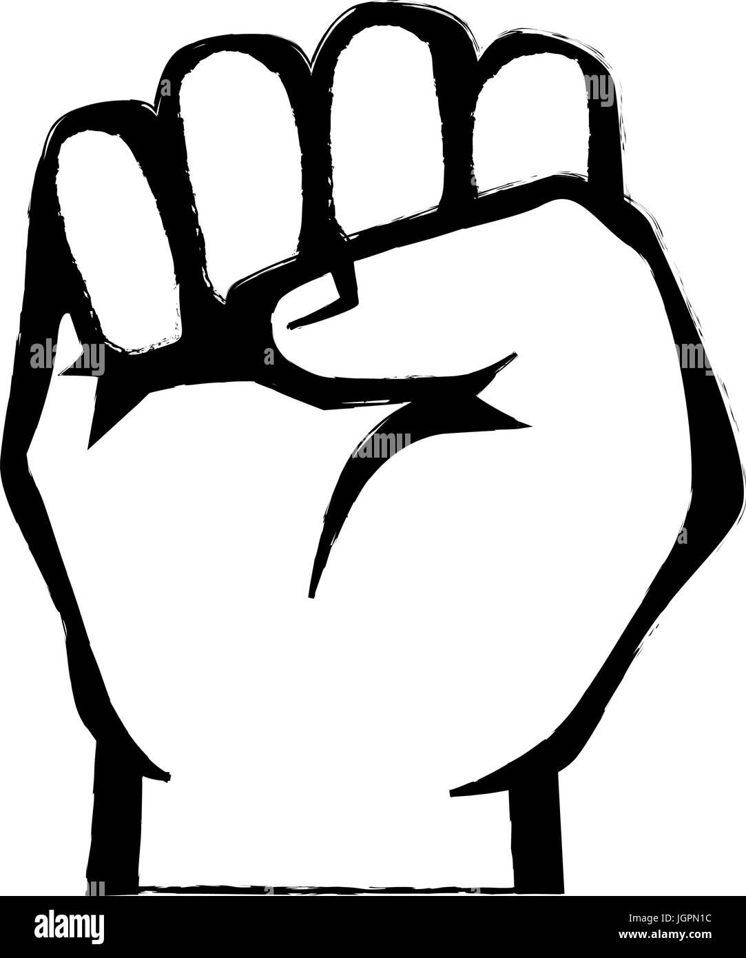 Clenched hand symbol Stock Vector Image & Art - Alamy
