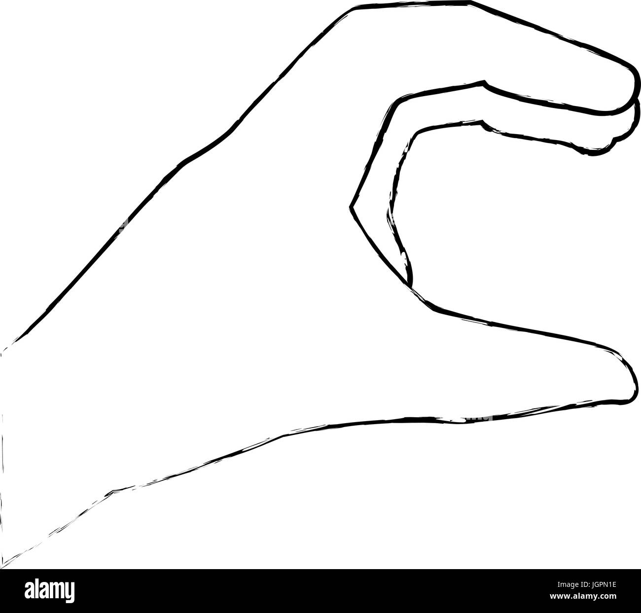 human hand icon Stock Vector Image & Art - Alamy