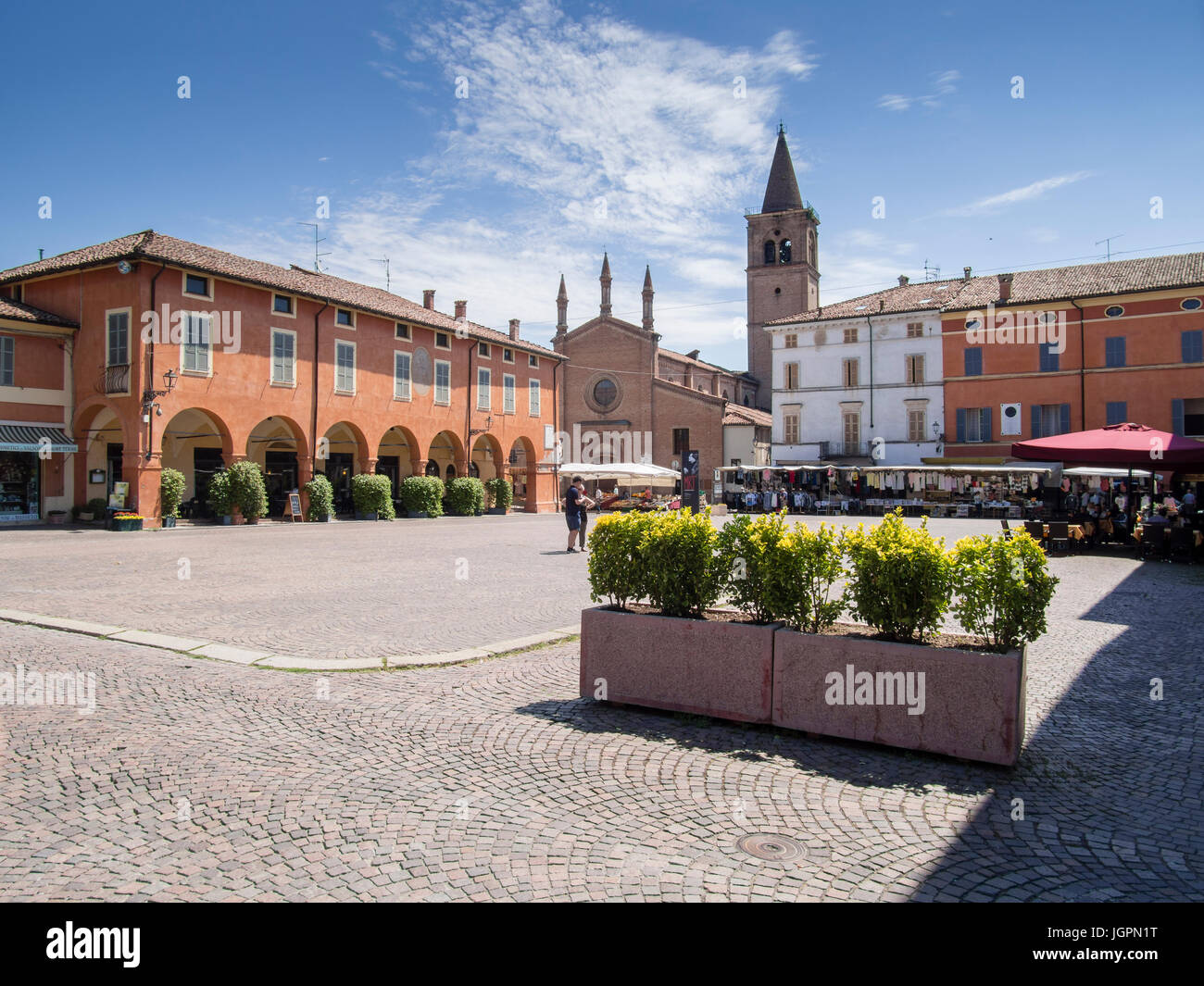 Busseto, Parma, Italy hometown of music composer Giuseppe Verdi Stock ...