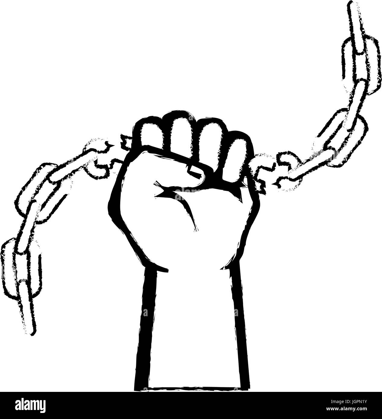 Hand grabbing a chain icon Stock Vector Image & Art - Alamy