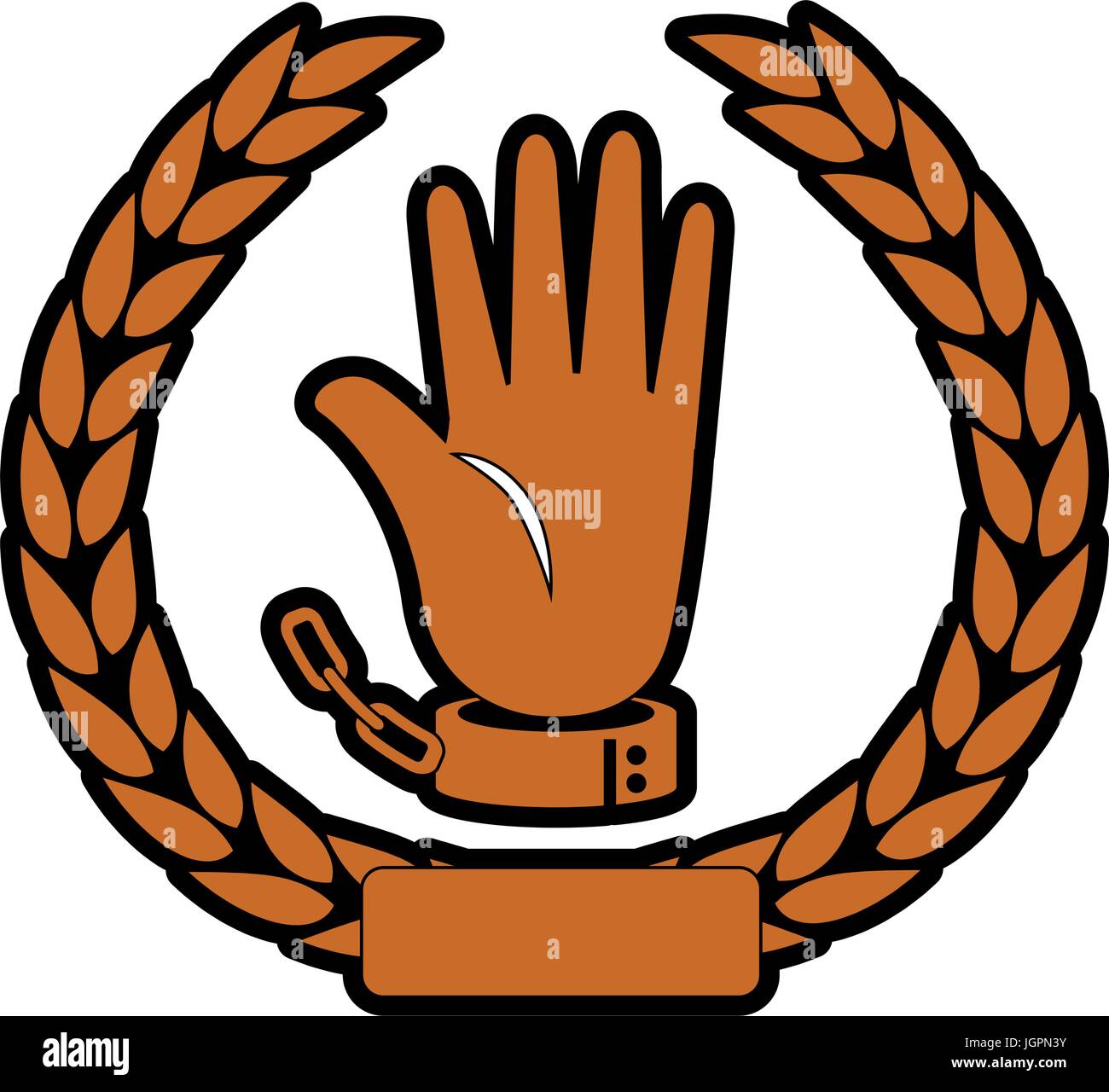 Human hand holding chain Stock Vector Images - Alamy