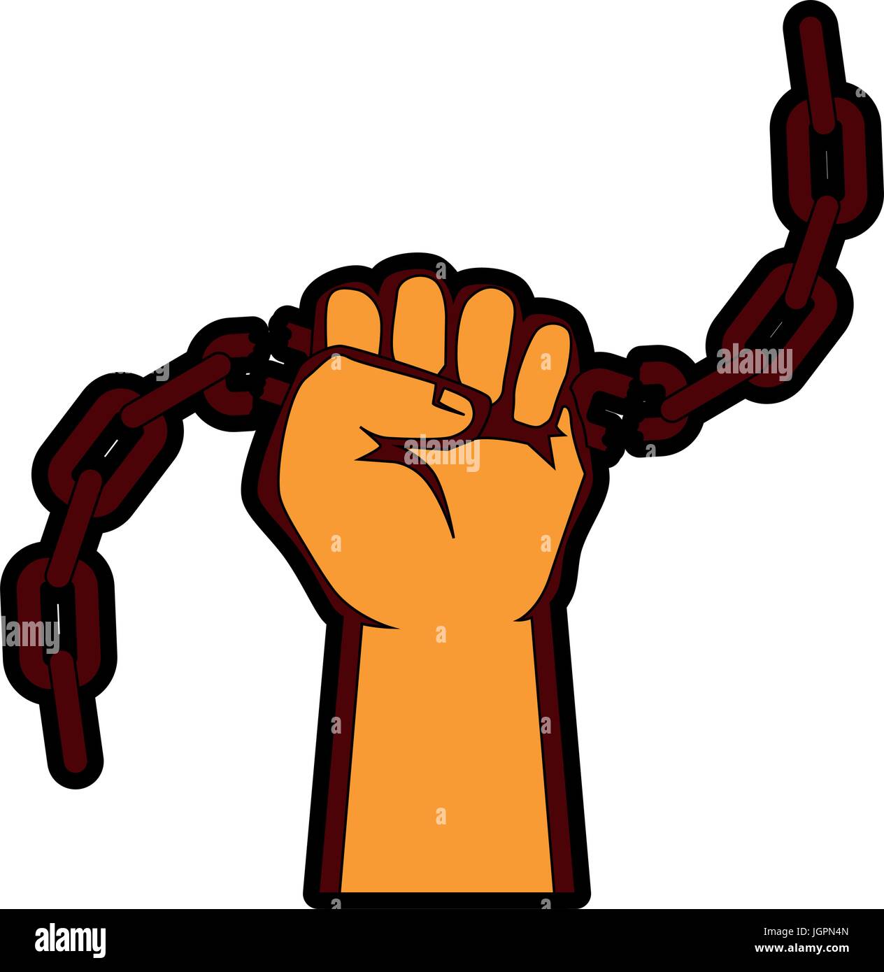 Hand grabbing a chain icon Stock Vector Image & Art - Alamy