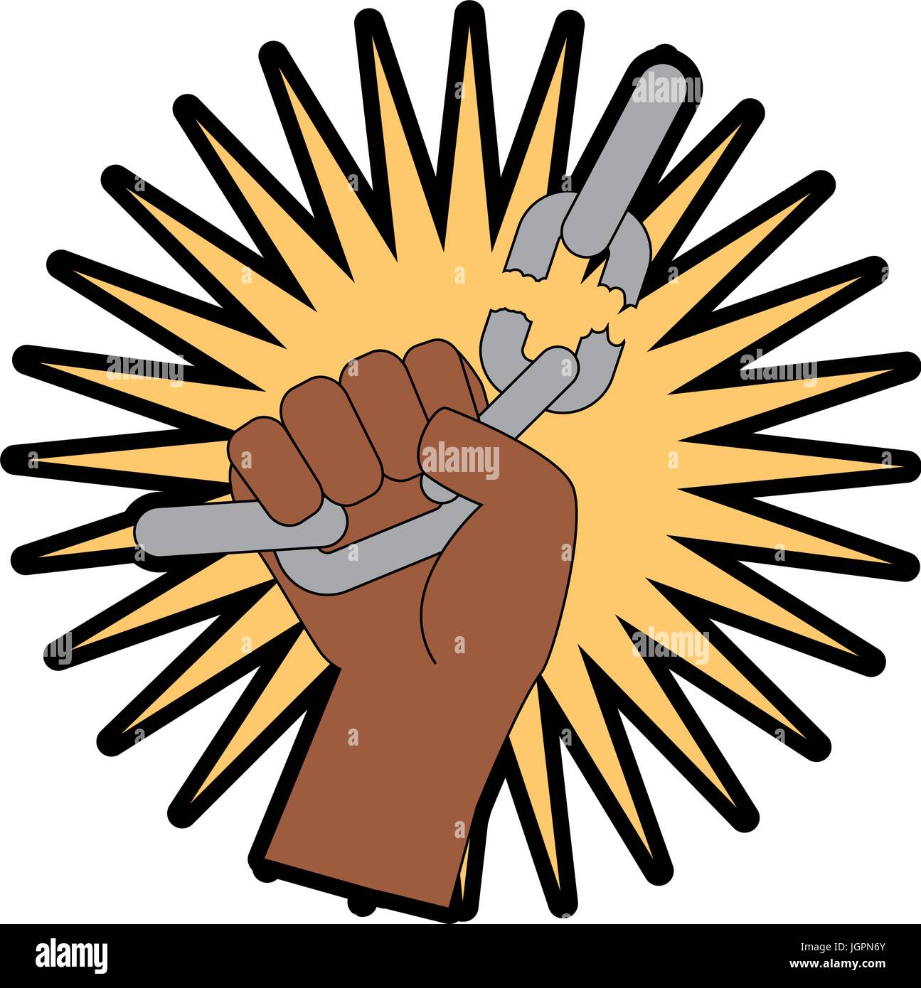 Hand grabbing a chain icon Stock Vector Image & Art - Alamy
