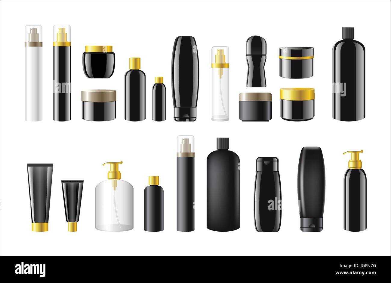 Realistic cosmetic package vector vectors Stock Vector Images - Alamy