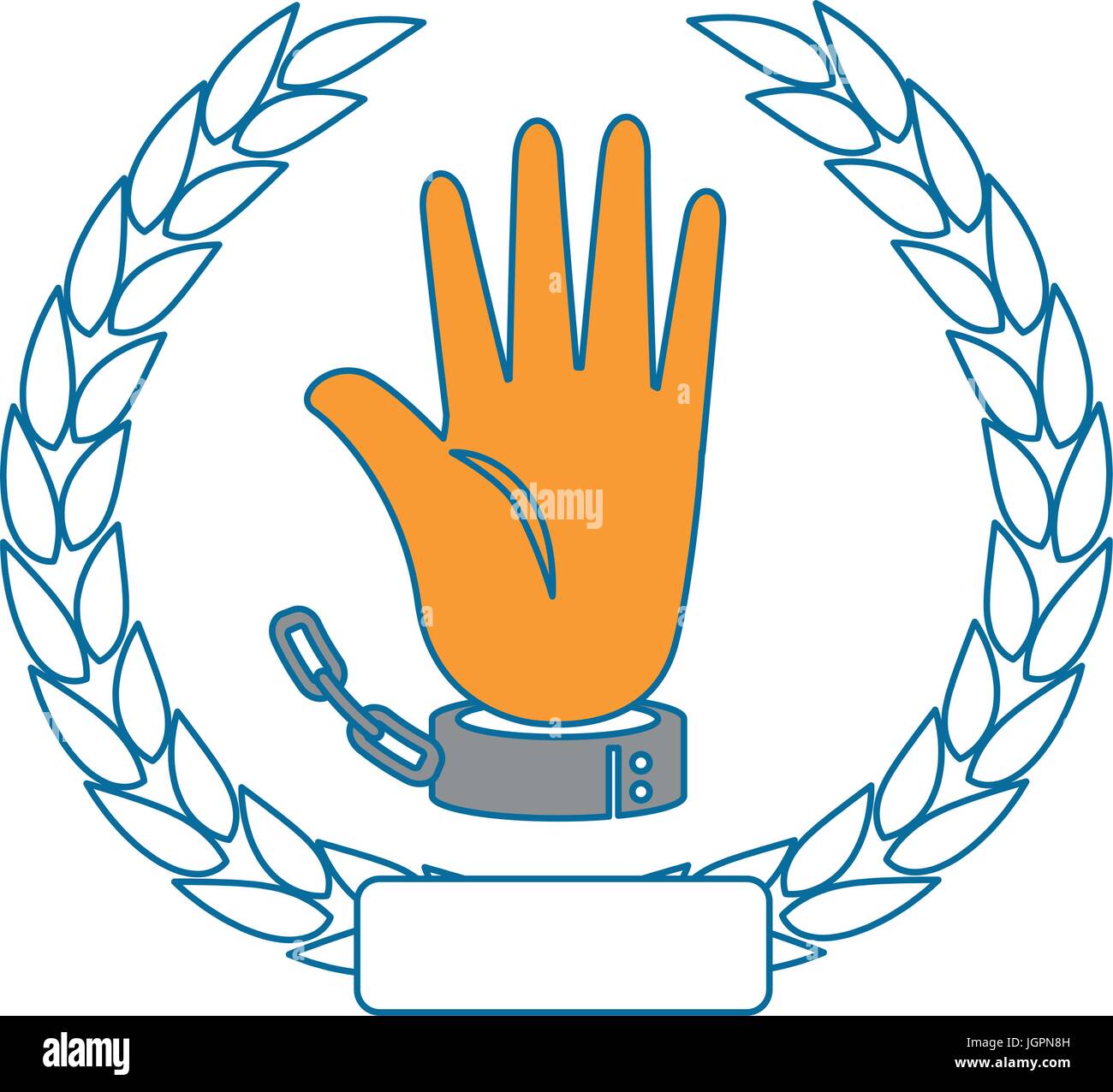 hand with handcuffs icon Stock Vector Image & Art - Alamy