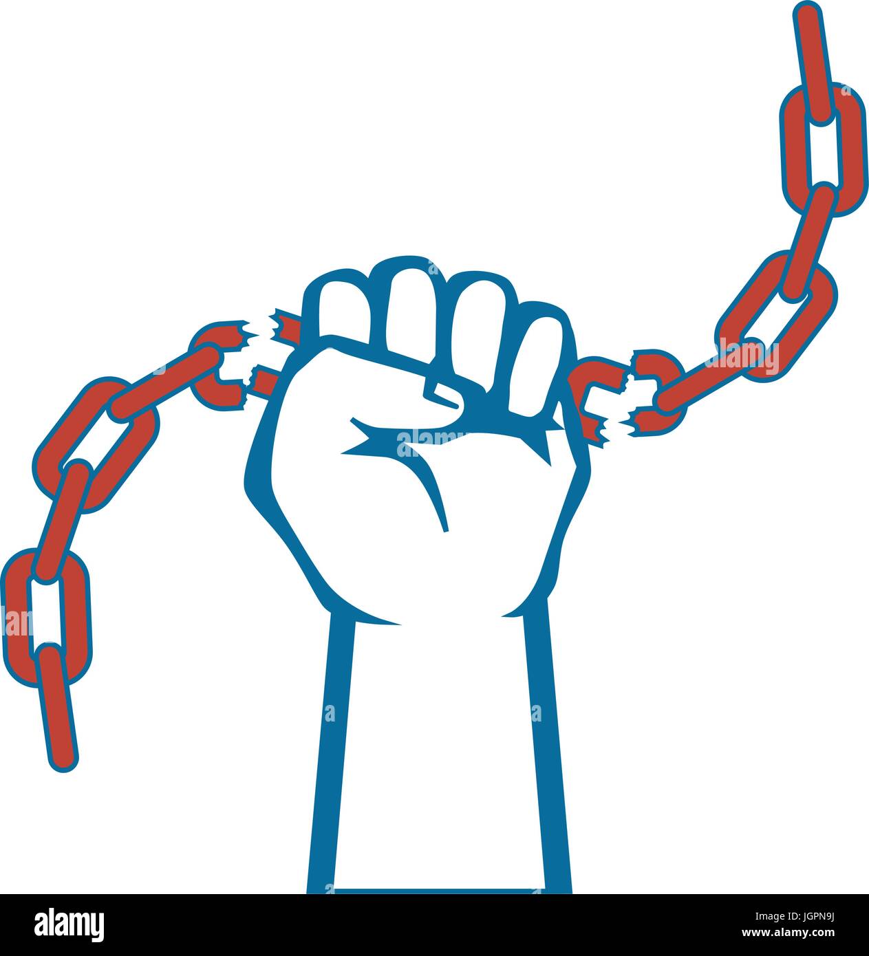 Hand grabbing a chain icon Stock Vector Image & Art - Alamy