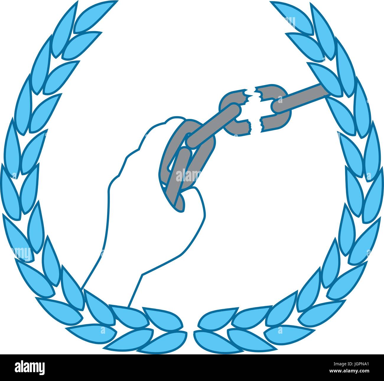 Hand grabbing a chain icon Stock Vector Image & Art - Alamy