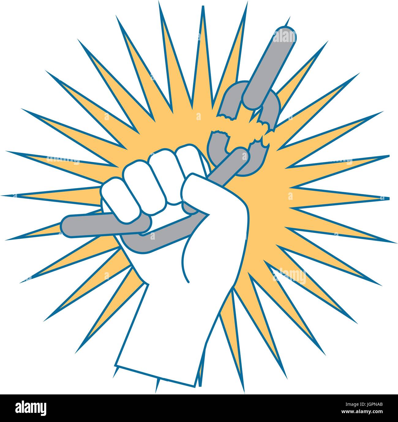 Hand grabbing a chain icon Stock Vector Image & Art - Alamy