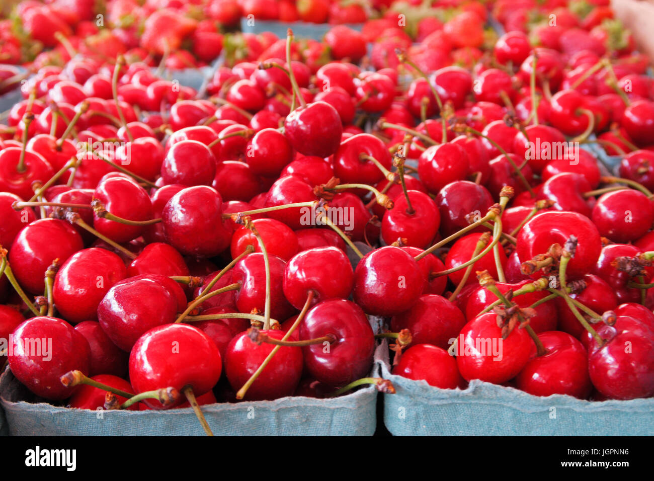 Punnet of cherries hi-res stock photography and images - Alamy