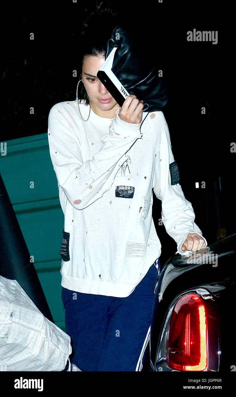 Kendall Jenner out partying at Hyde Night Club in Hollywood. Featuring ...