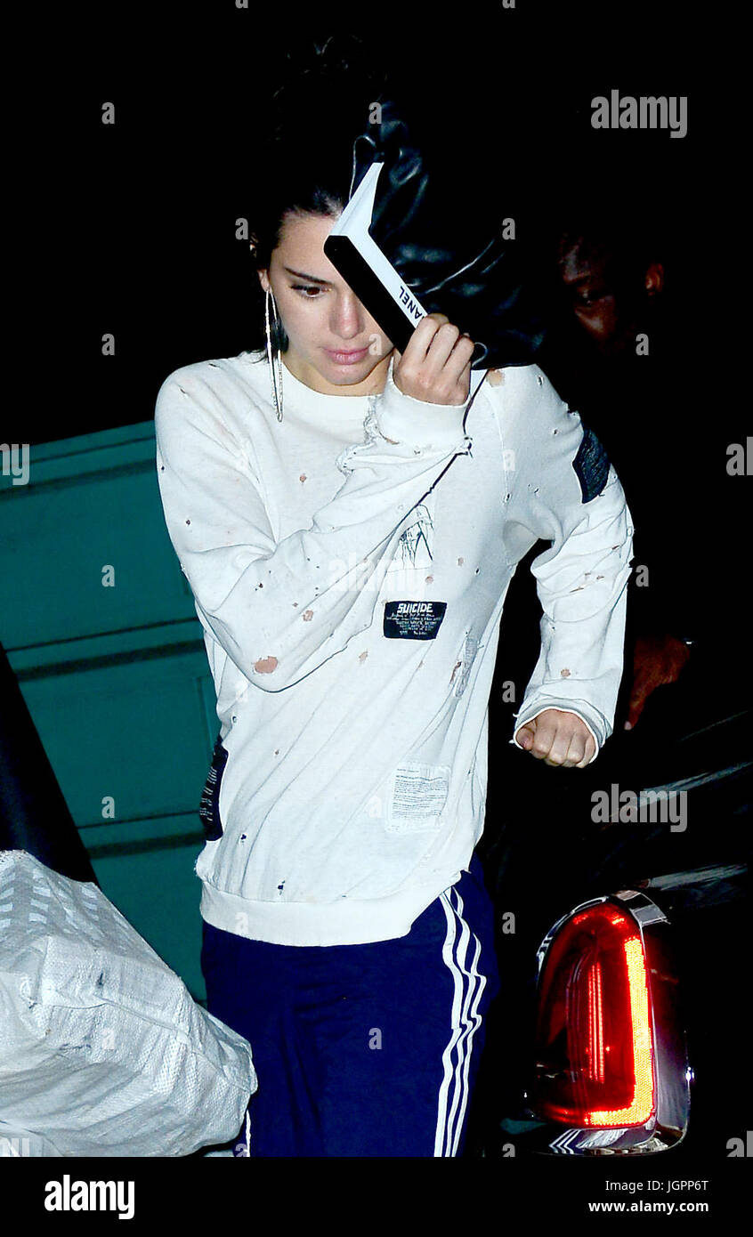 Kendall Jenner out partying at Hyde Night Club in Hollywood. Featuring ...