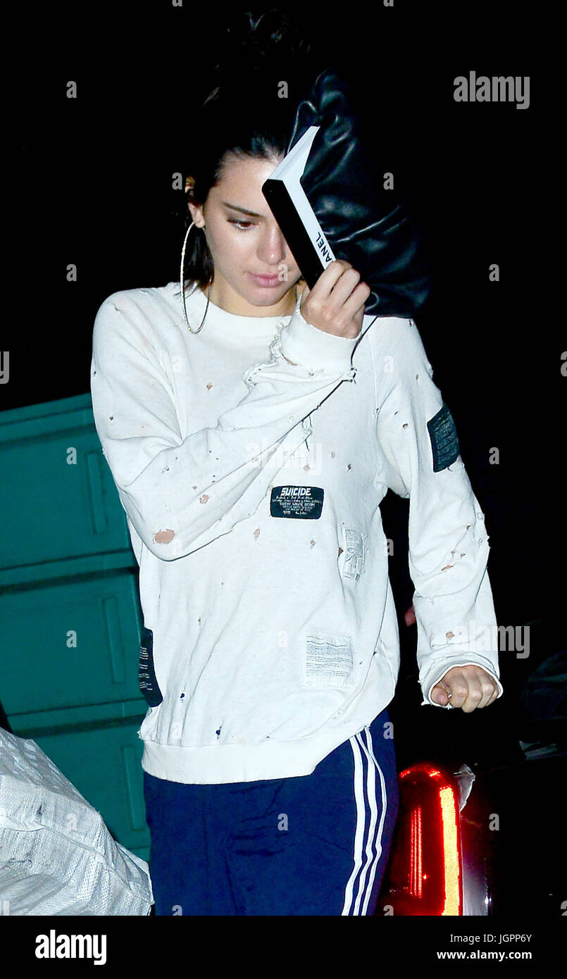 Kendall Jenner out partying at Hyde Night Club in Hollywood. Featuring ...
