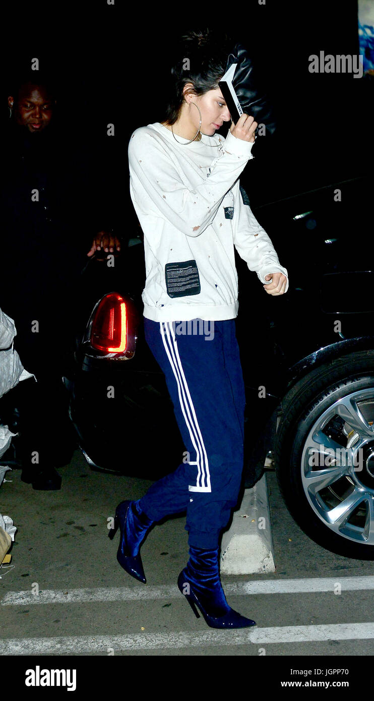 Kendall Jenner out partying at Hyde Night Club in Hollywood. Featuring ...