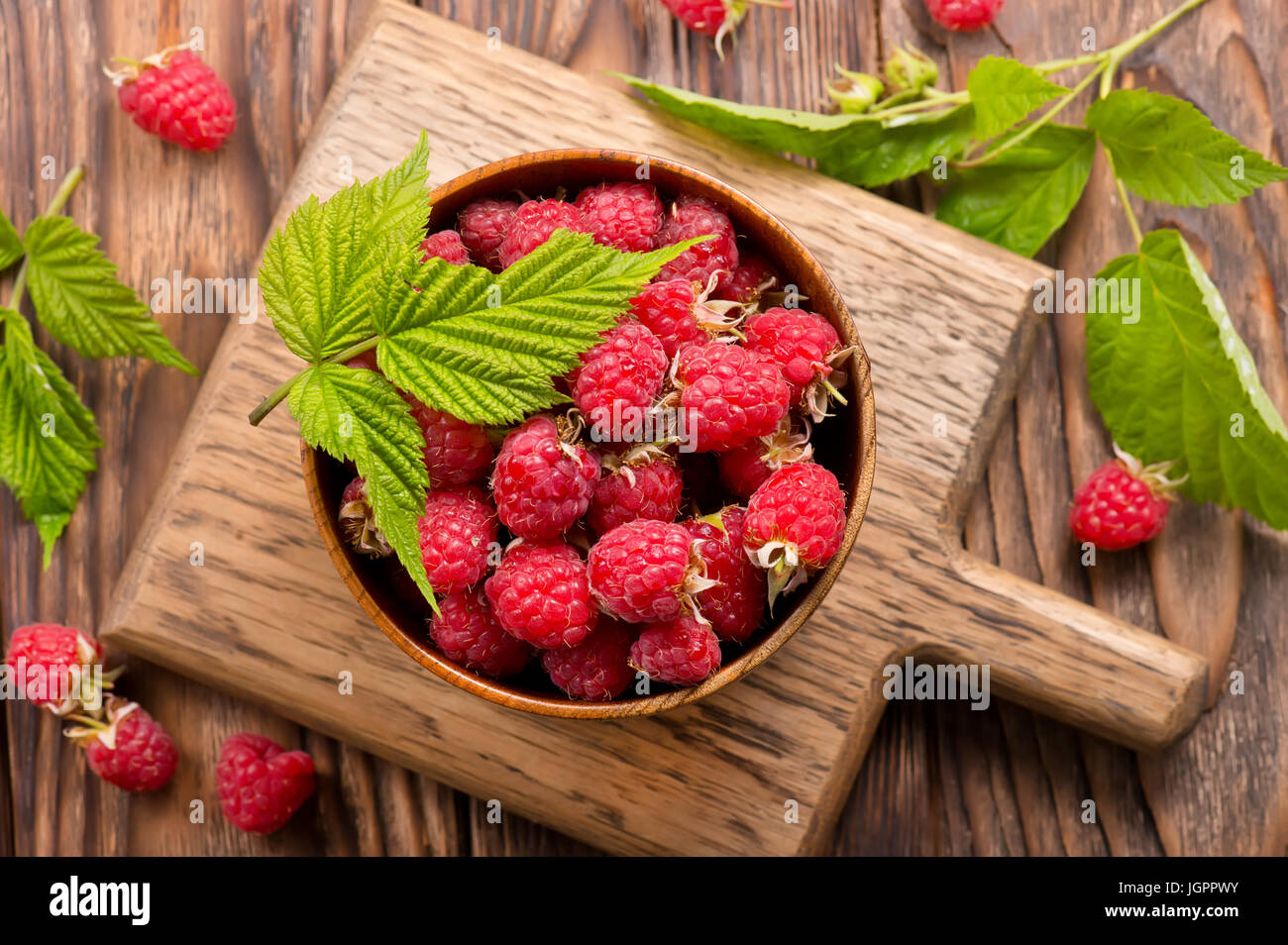fresh raspberry in the bowl, stock photo Stock Photo - Alamy