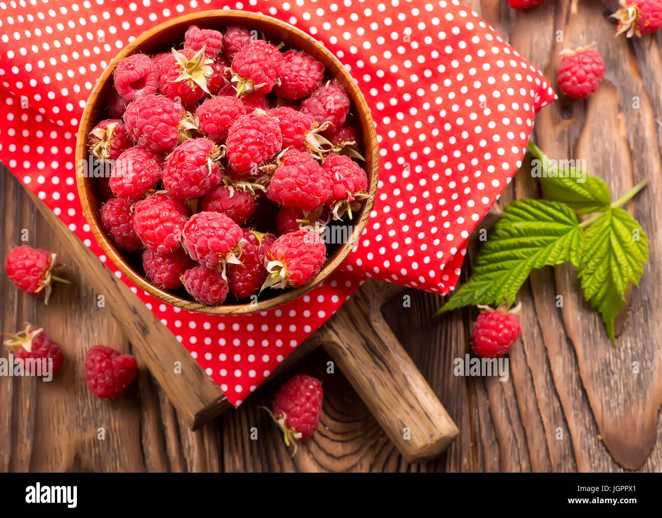 fresh raspberry in the bowl, stock photo Stock Photo - Alamy