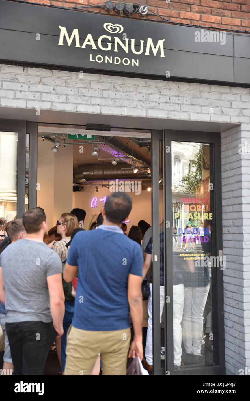 Seven Dials, London, UK. 9th July 2017. A new Magnum 'Design Your Own ...