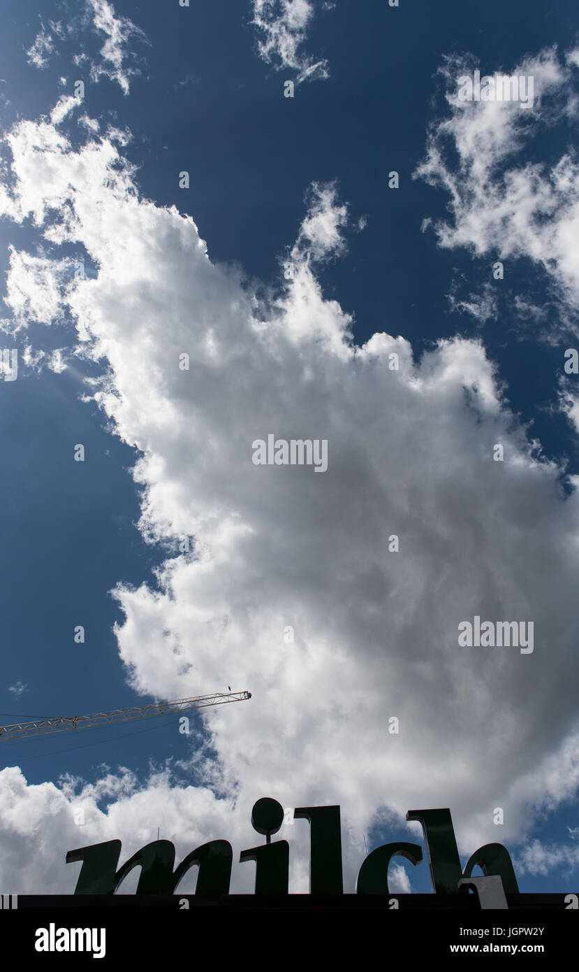 The word 'milch' (lit. 'milk') can be seen on the roof of the dairy ...