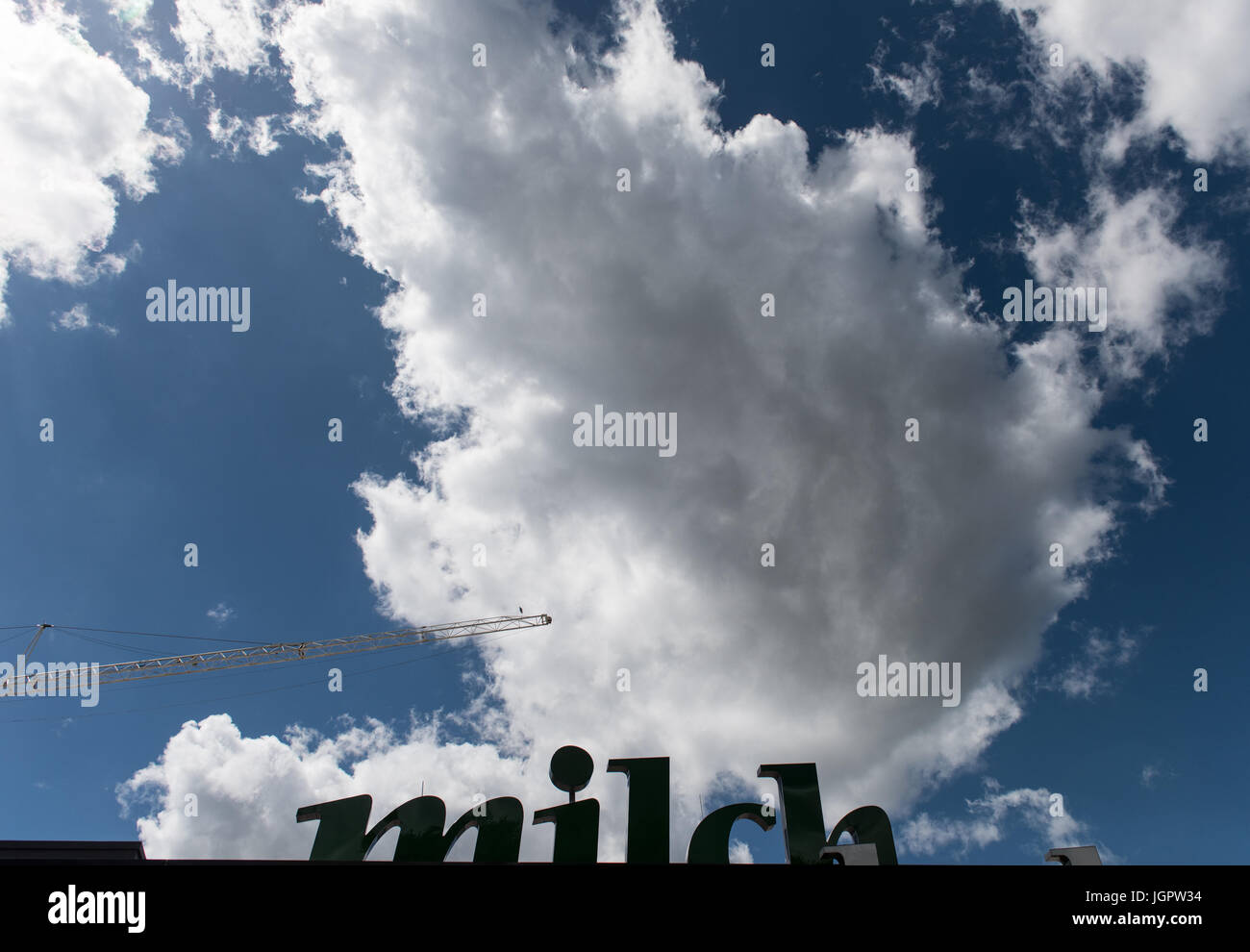 The word 'milch' (lit. 'milk') can be seen on the roof of the dairy ...