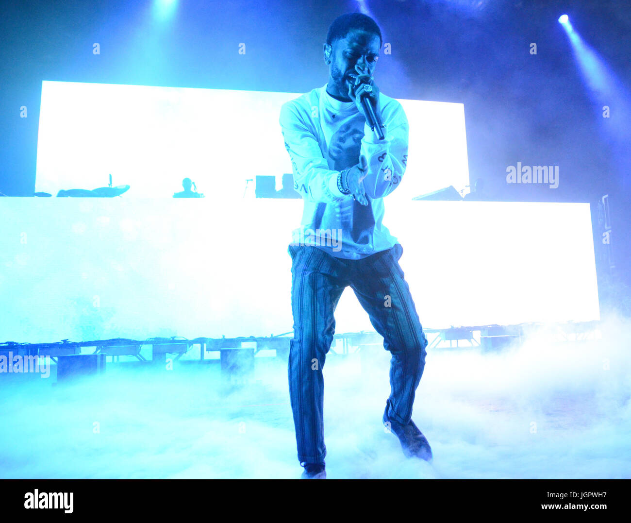 Milwaukee, Wisconsin, USA. 8th July, 2017. Rapper Big Sean performs ...