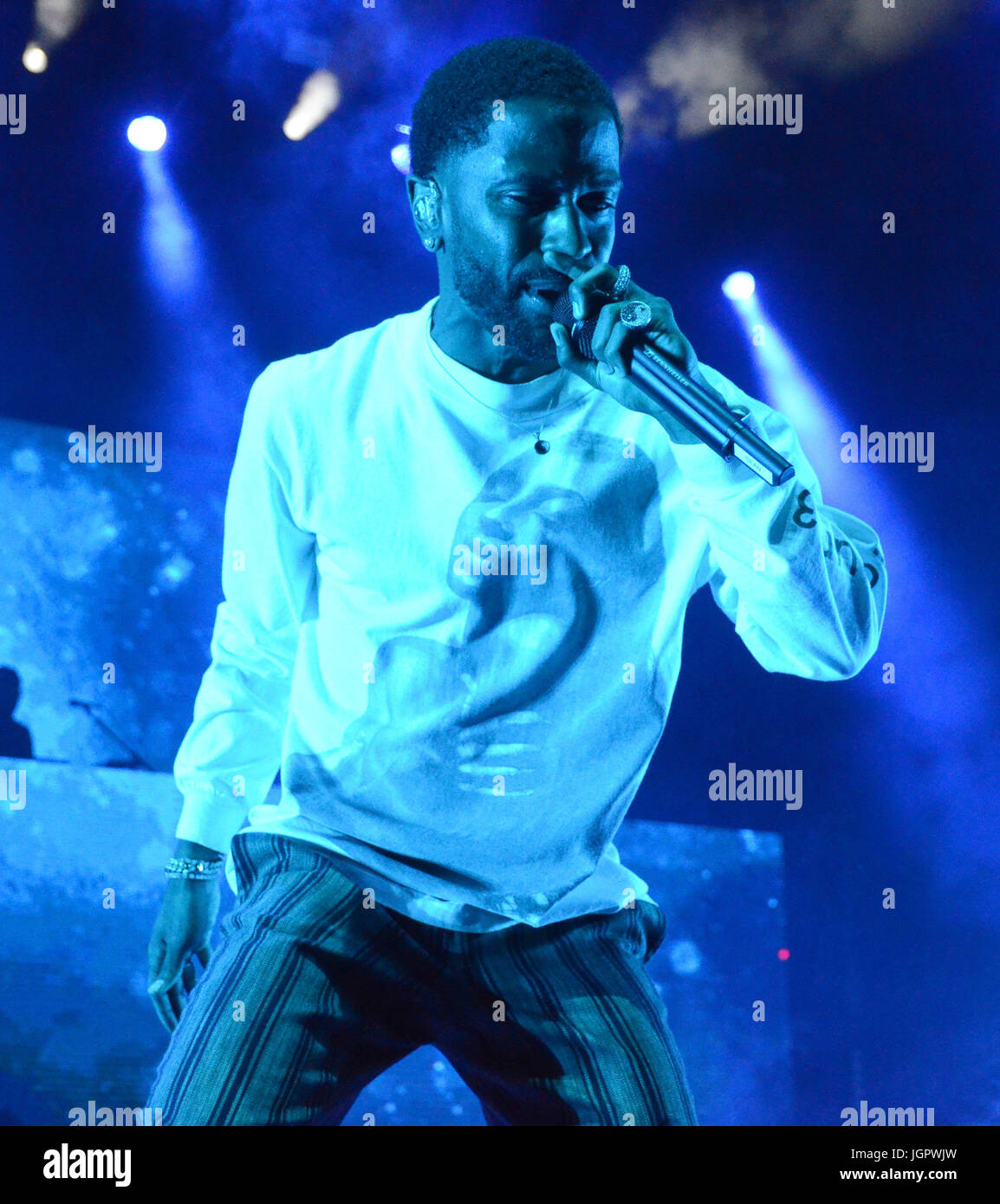 Milwaukee, Wisconsin, USA. 8th July, 2017. Rapper Big Sean performs ...
