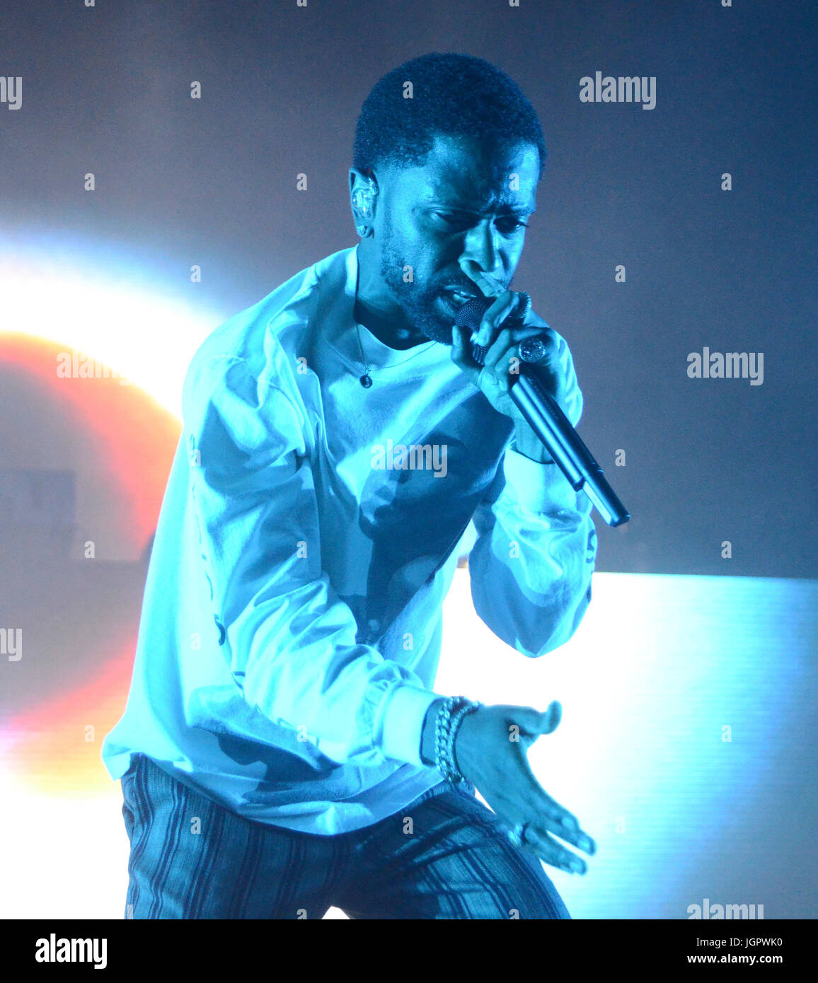 Milwaukee, Wisconsin, USA. 8th July, 2017. Rapper Big Sean performs ...