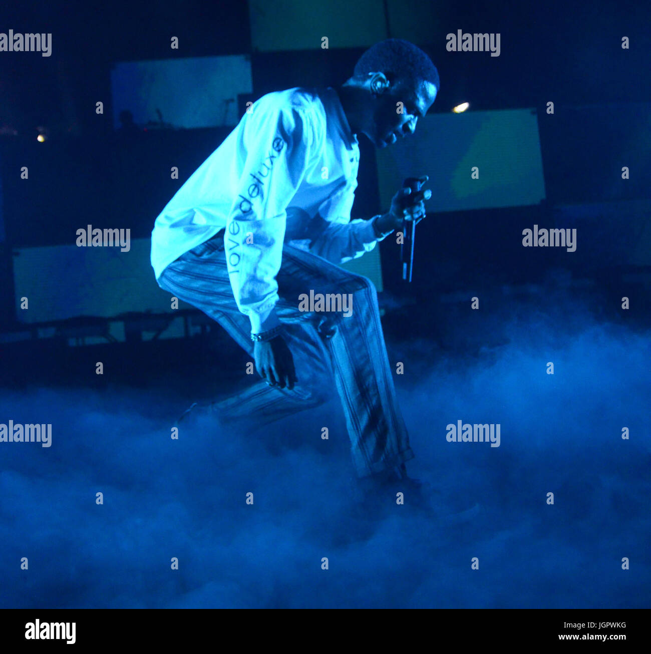 Milwaukee, Wisconsin, USA. 8th July, 2017. Rapper Big Sean performs ...