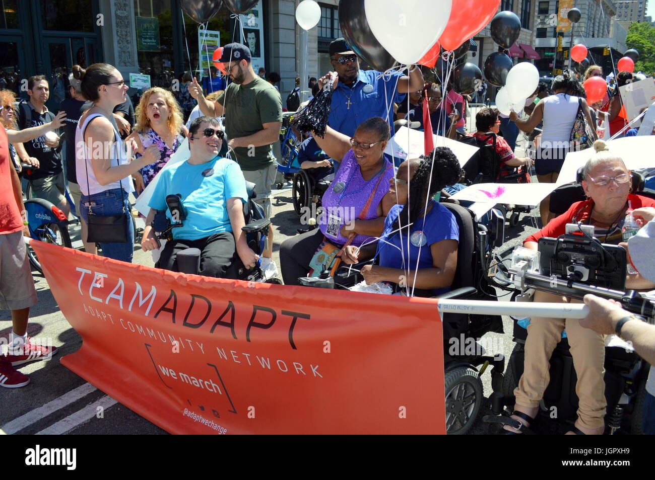 New York celebrated the third annual Disability Pride with a colorful ...