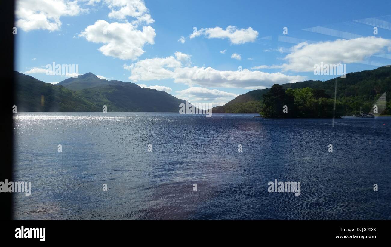 View over Scotland's fjords Stock Photo - Alamy