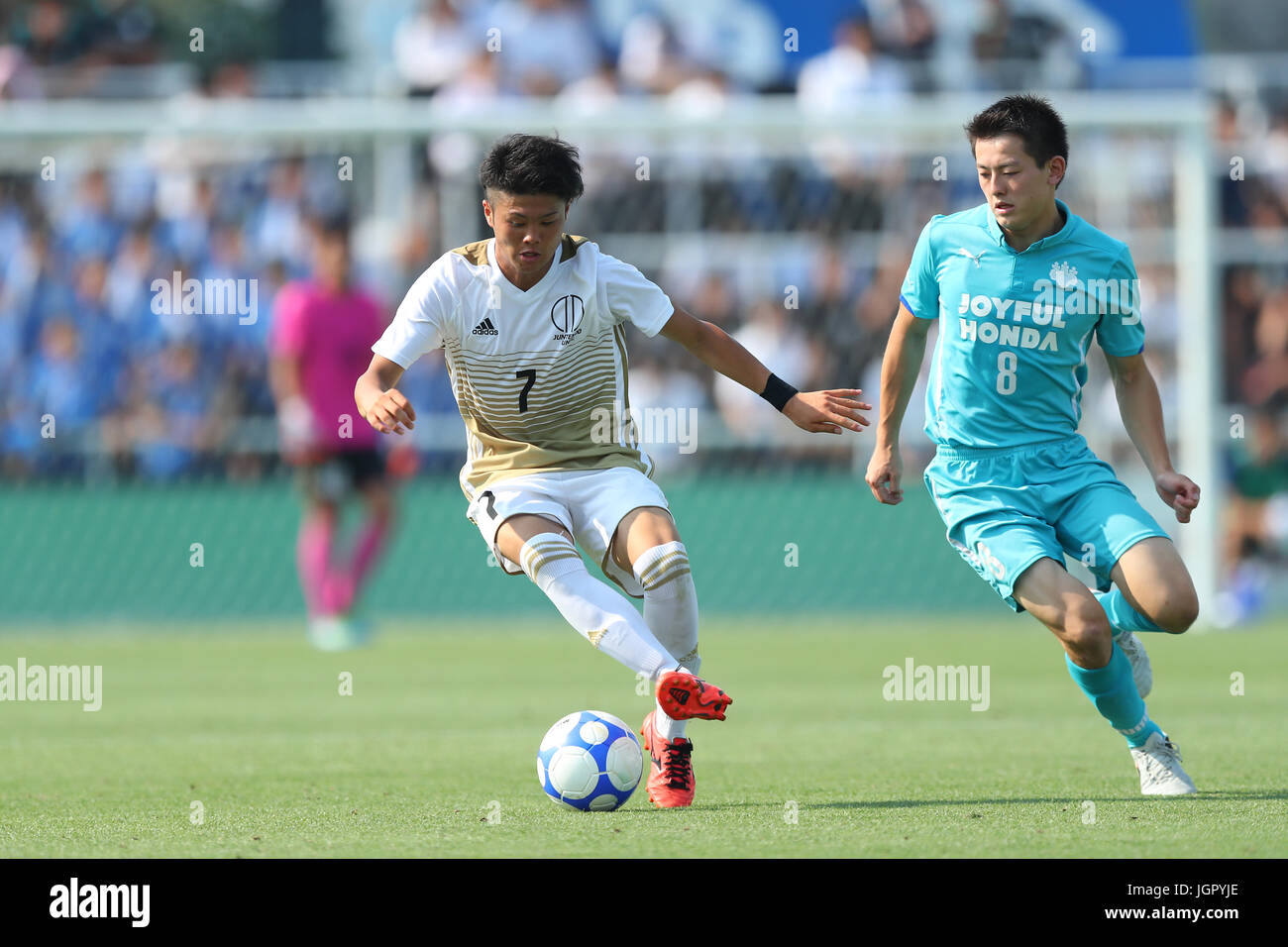 Tokyo, Japan. 9th July, 2017. (L to R) Shintaro Nago, Sachiro Toshima ...