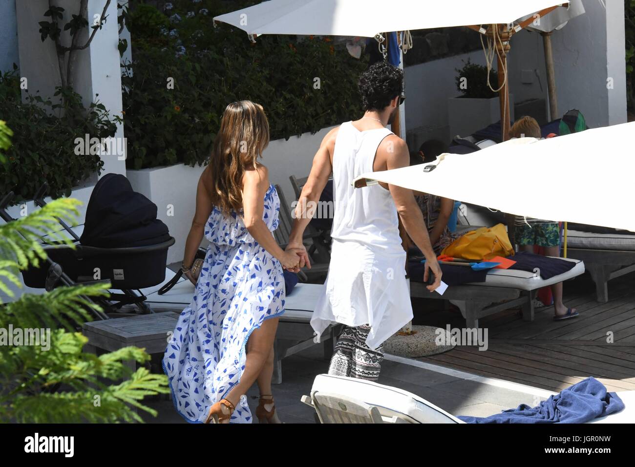 Lacco Ameno (Ischia): Hotel Regina Isabella. Lola Ponce with her ...