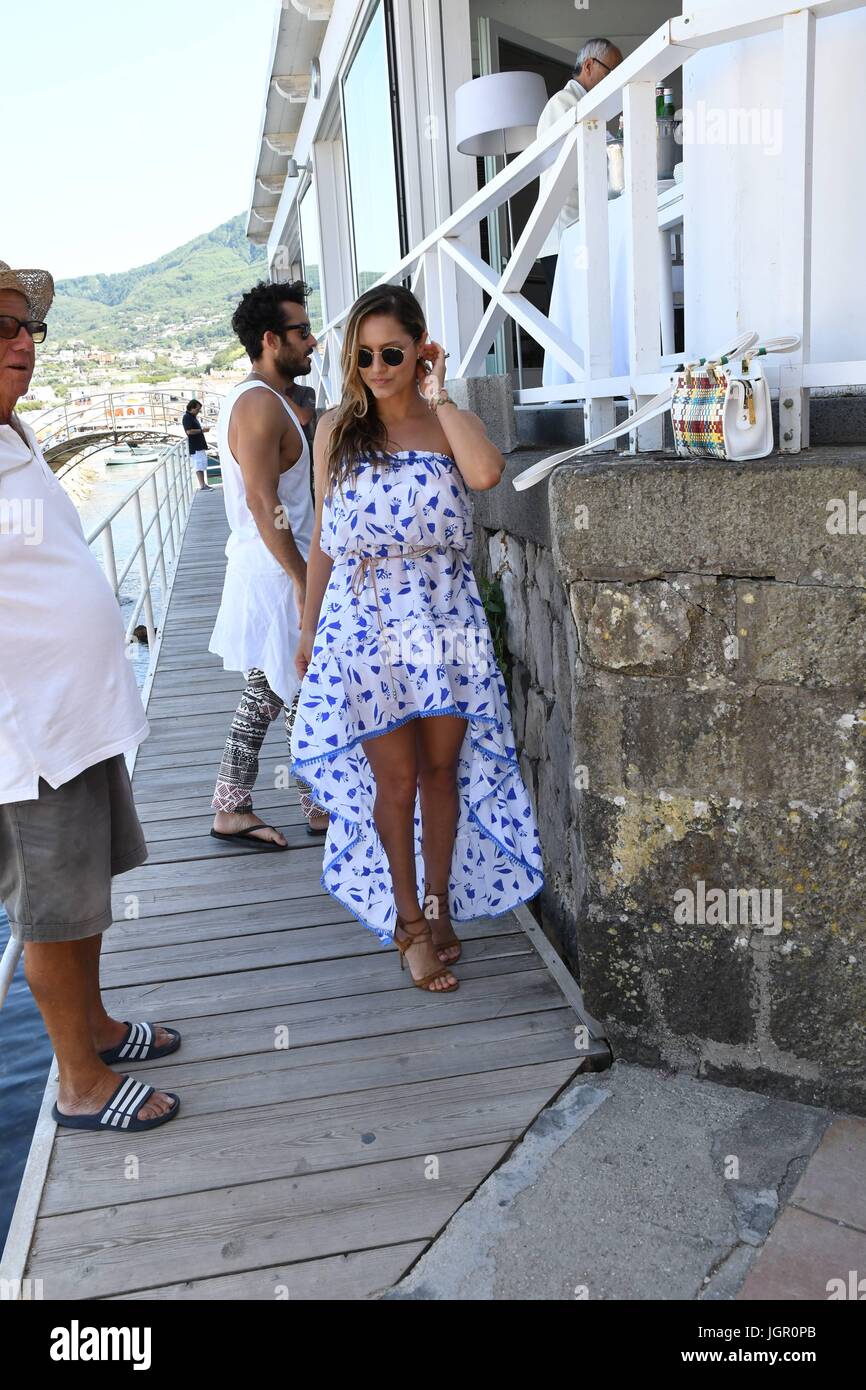 Lacco Ameno (Ischia): Hotel Regina Isabella. Lola Ponce with her ...