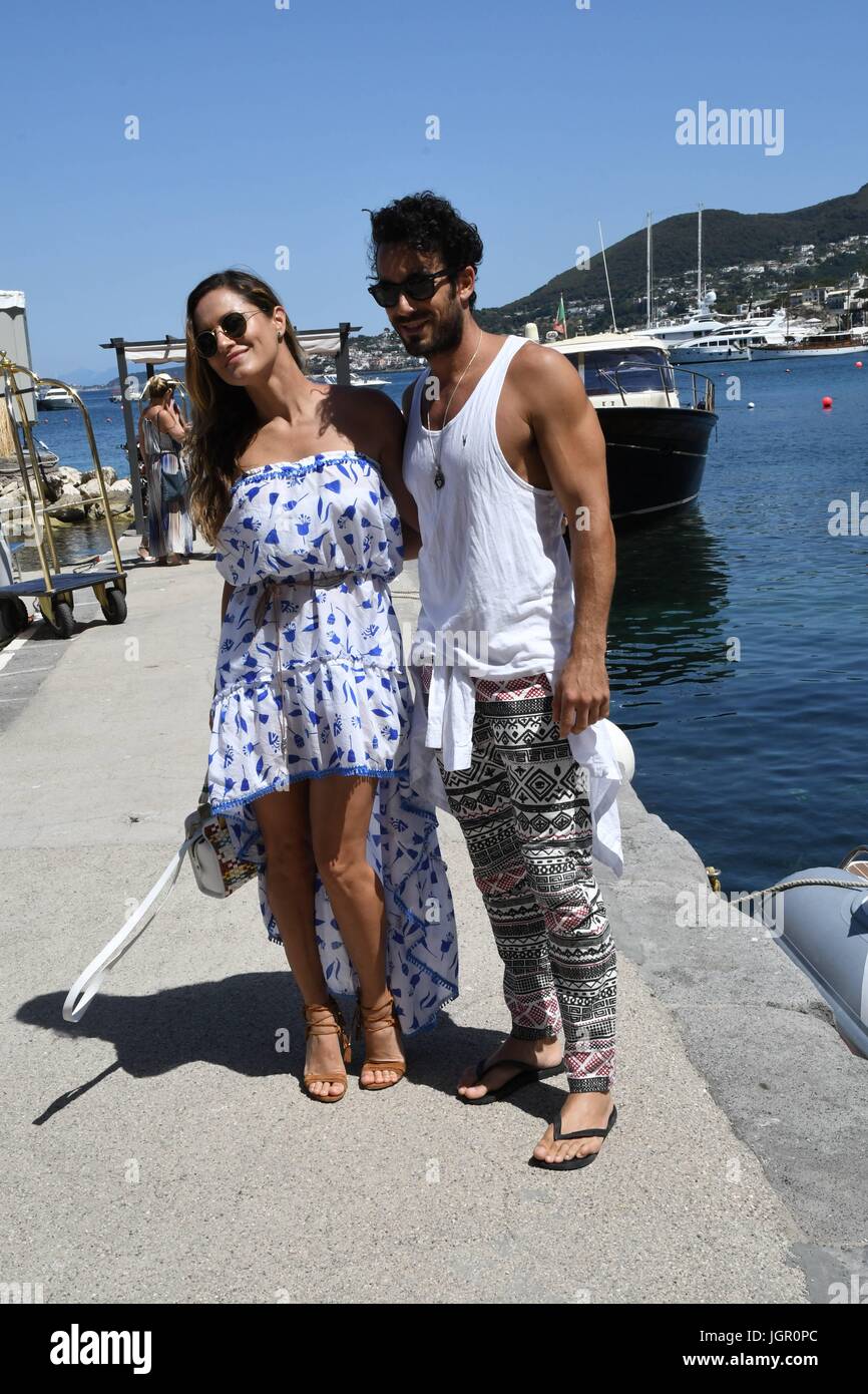 Lacco Ameno (Ischia): Hotel Regina Isabella. Lola Ponce with her ...