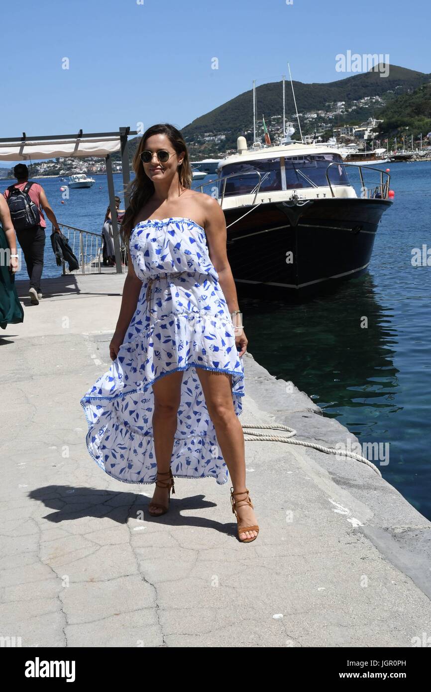 Lacco Ameno (Ischia): Hotel Regina Isabella. Lola Ponce with her ...