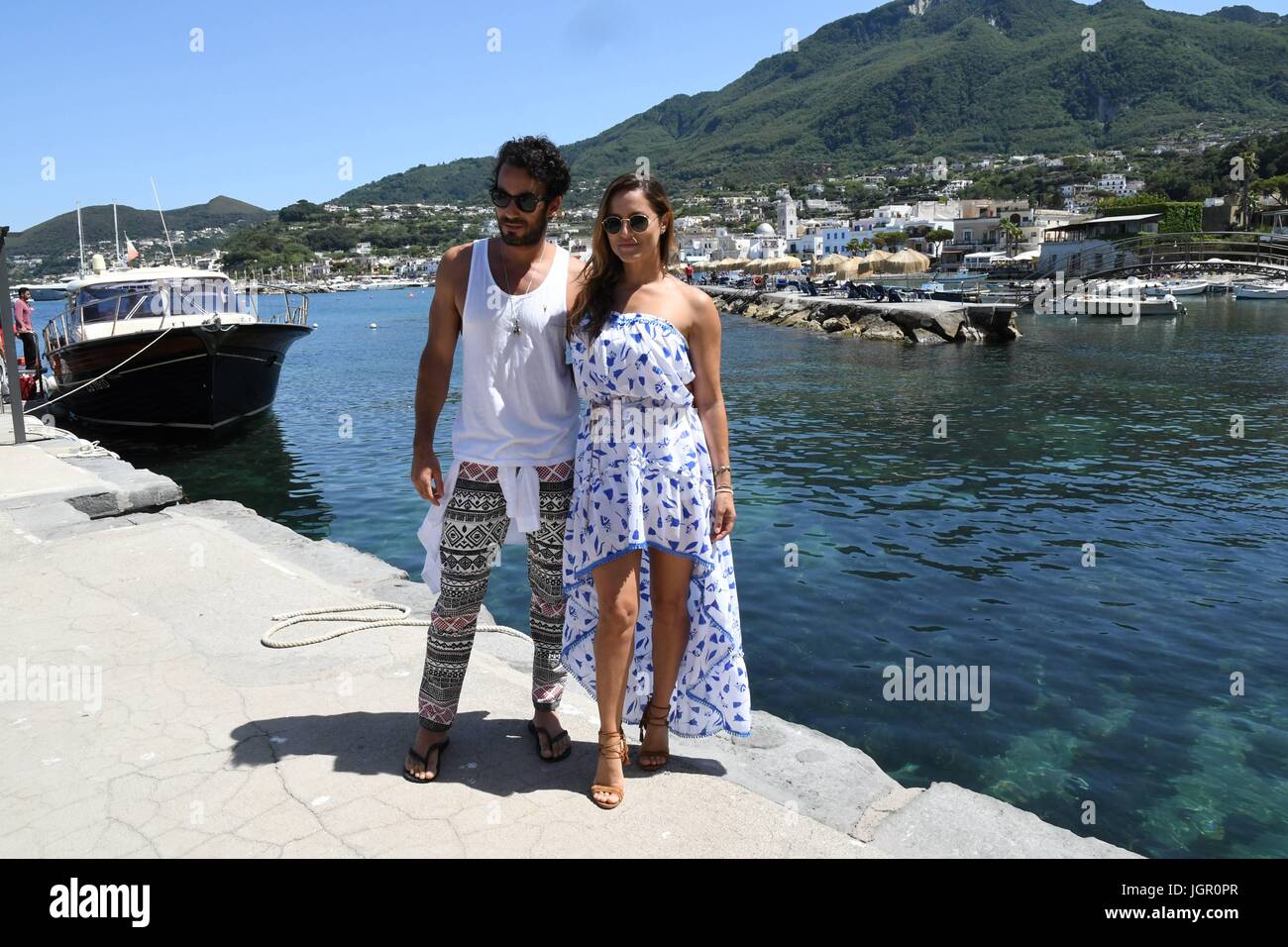 Lacco Ameno (Ischia): Hotel Regina Isabella. Lola Ponce with her ...