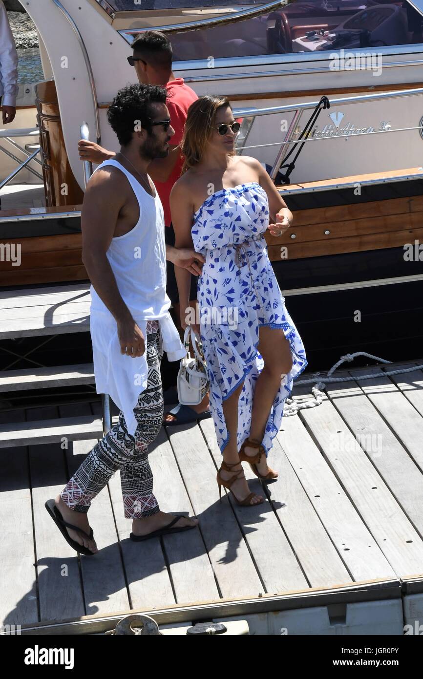 Lacco Ameno (Ischia): Hotel Regina Isabella. Lola Ponce with her ...