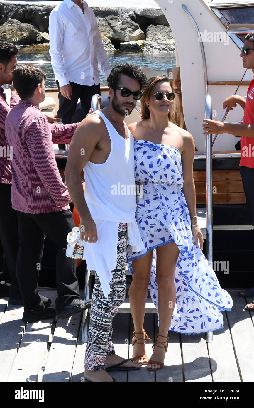 Lacco Ameno (Ischia): Hotel Regina Isabella. Lola Ponce with her ...