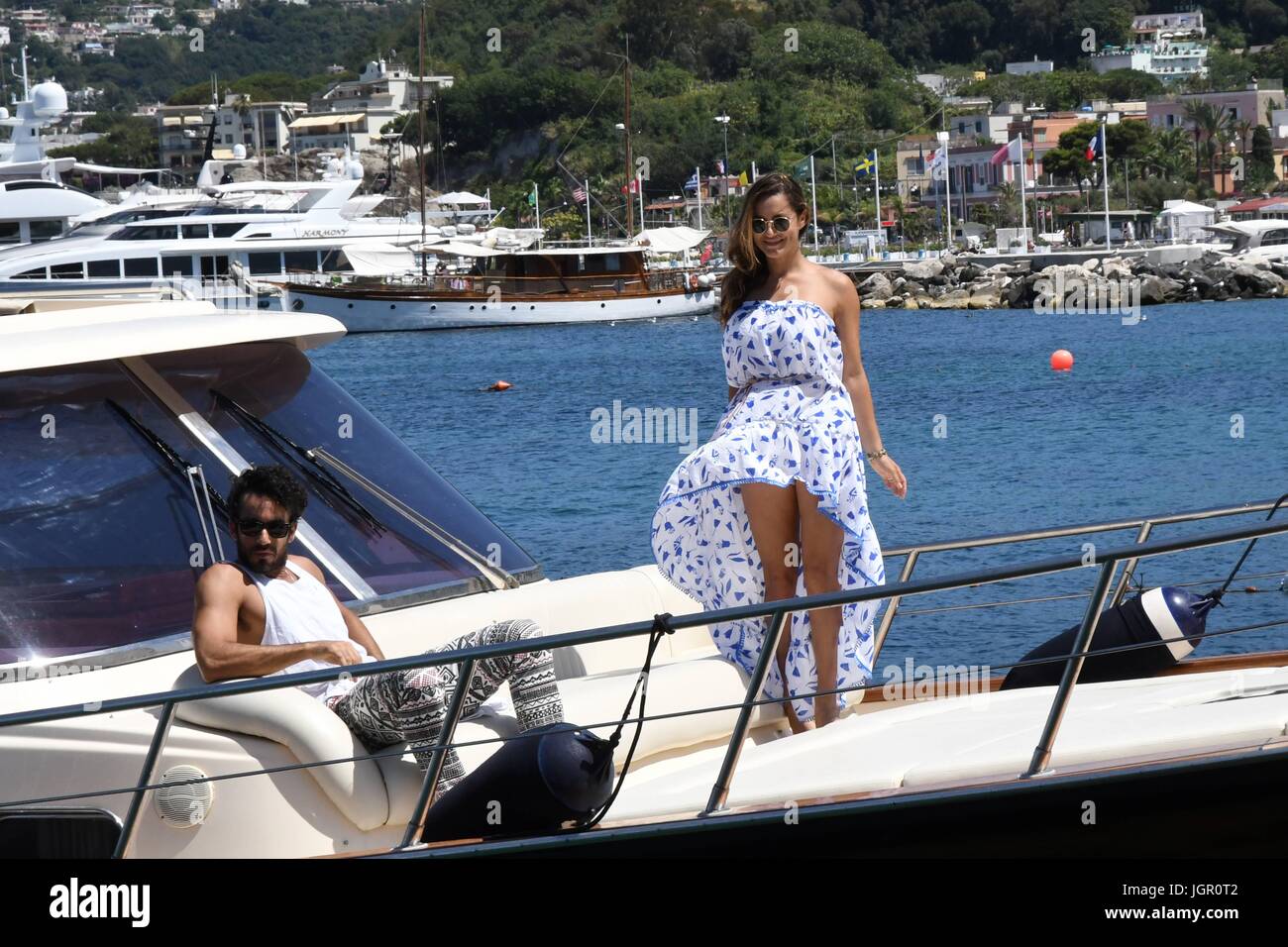 Lacco Ameno (Ischia): Hotel Regina Isabella. Lola Ponce with her ...