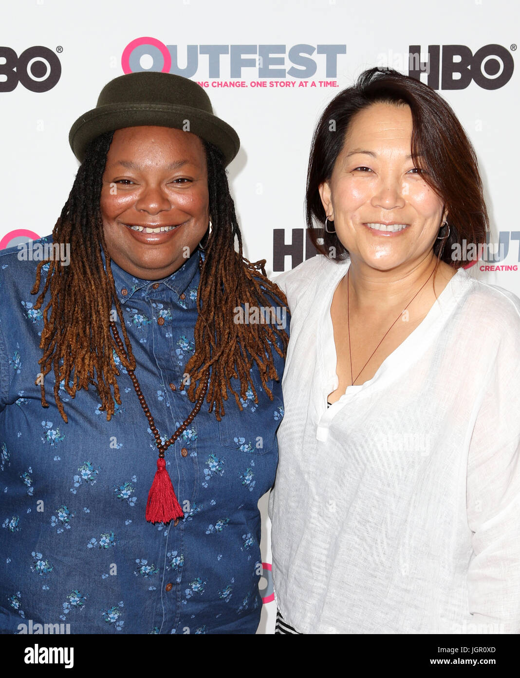 West Hollywood, USA. 9th Jul, 2017. April A. Wilson, Donna Choo, At ...