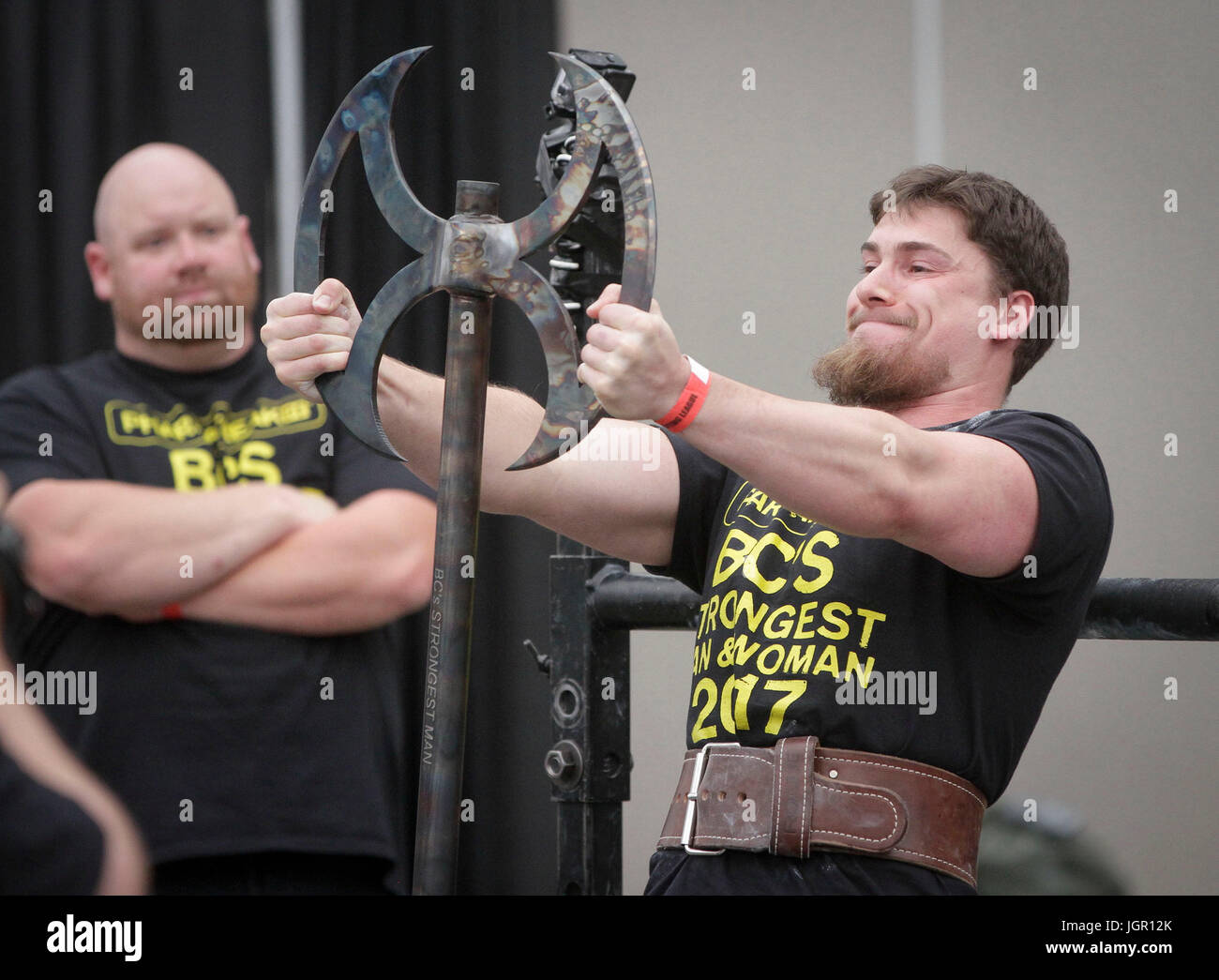 Vancouver, Canada. 9th July, 2017. An athlete competes in a strength ...