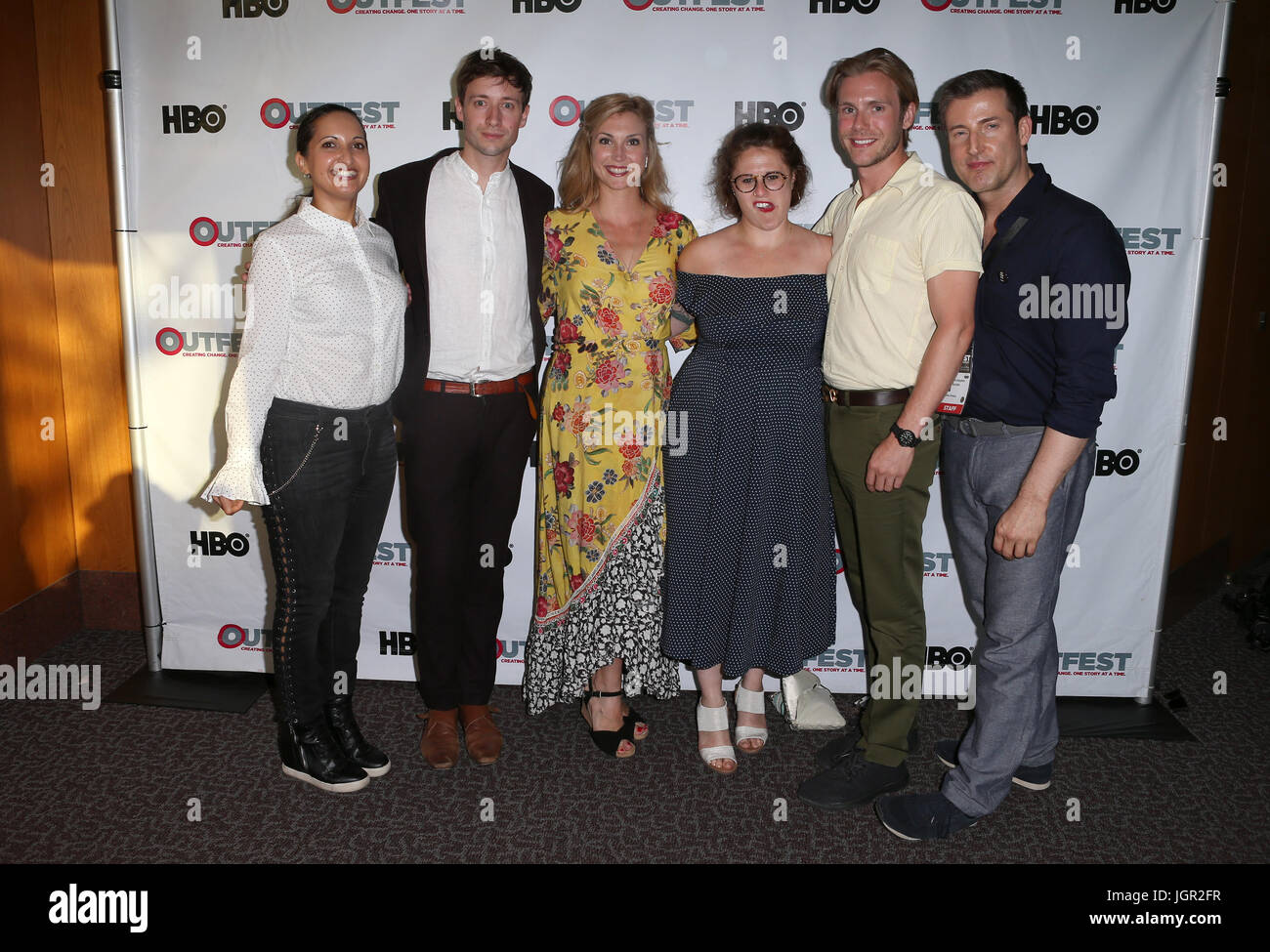 Los Angeles, USA. 9th Jul, 2017. Lucy Mukerjee-Brown, David Rysdahl ...